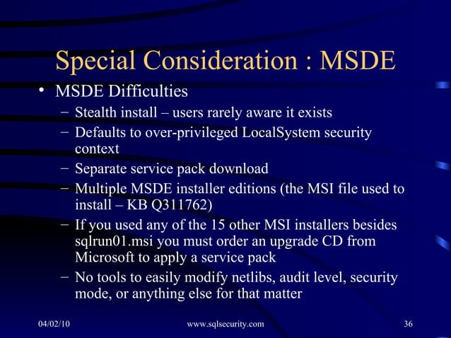 SQL Server Security - Attack | PPT
