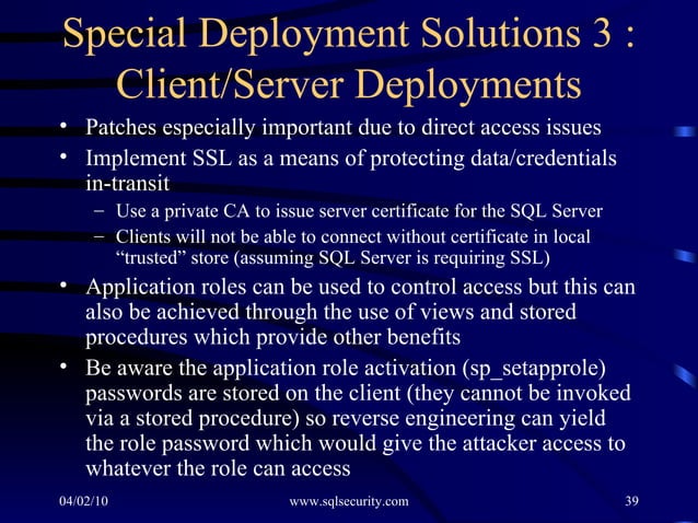 SQL Server Security - Attack | PPT