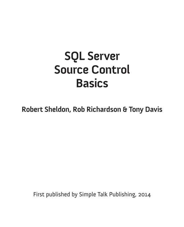 SQL Server Source Control Basics | PDF
