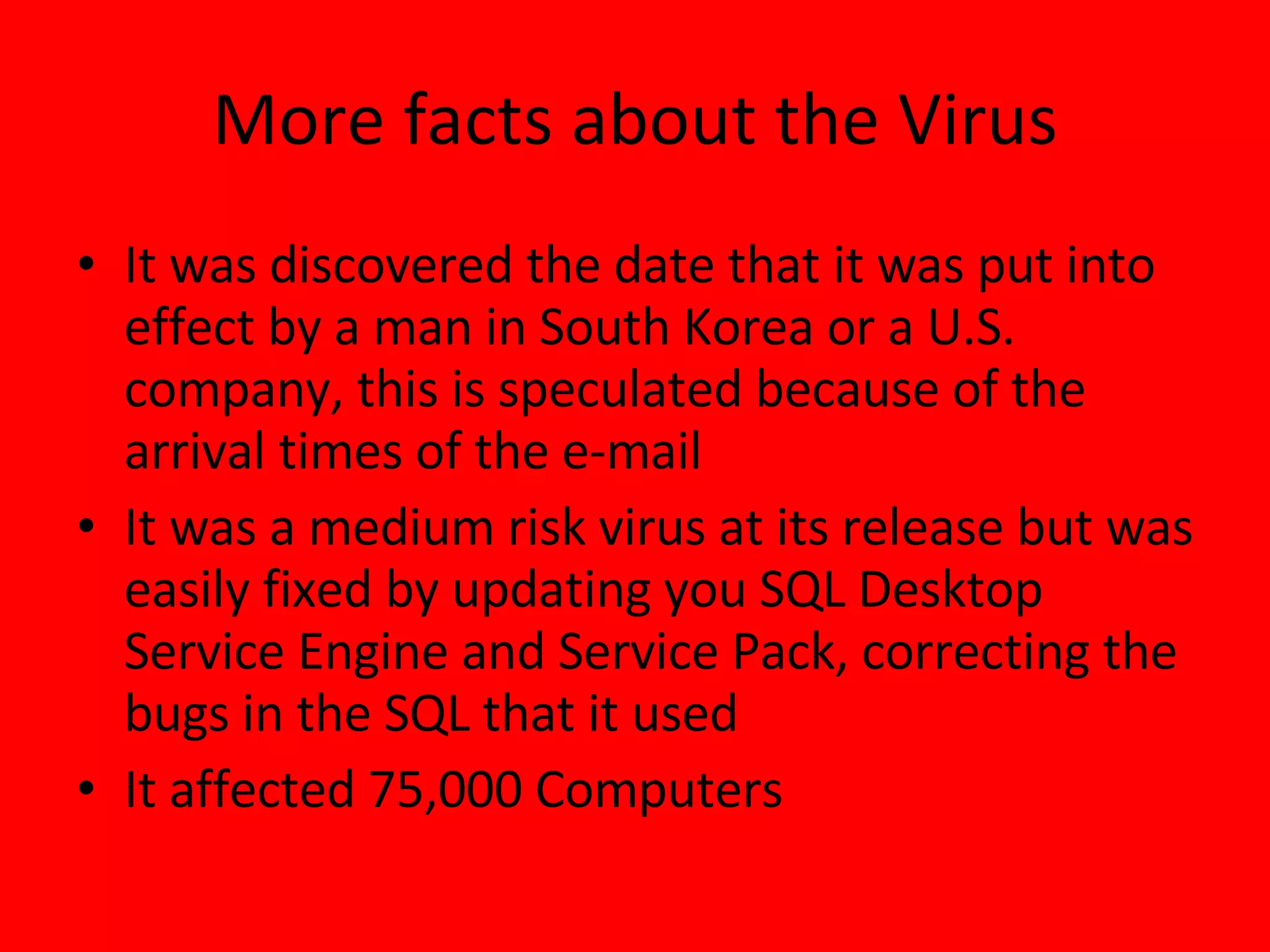 SQL Slammer Worm | PPT