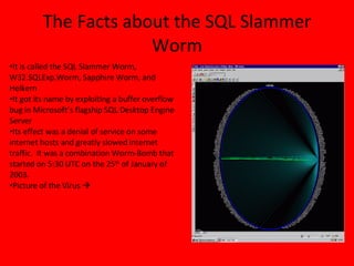 SQL Slammer Worm | PPT