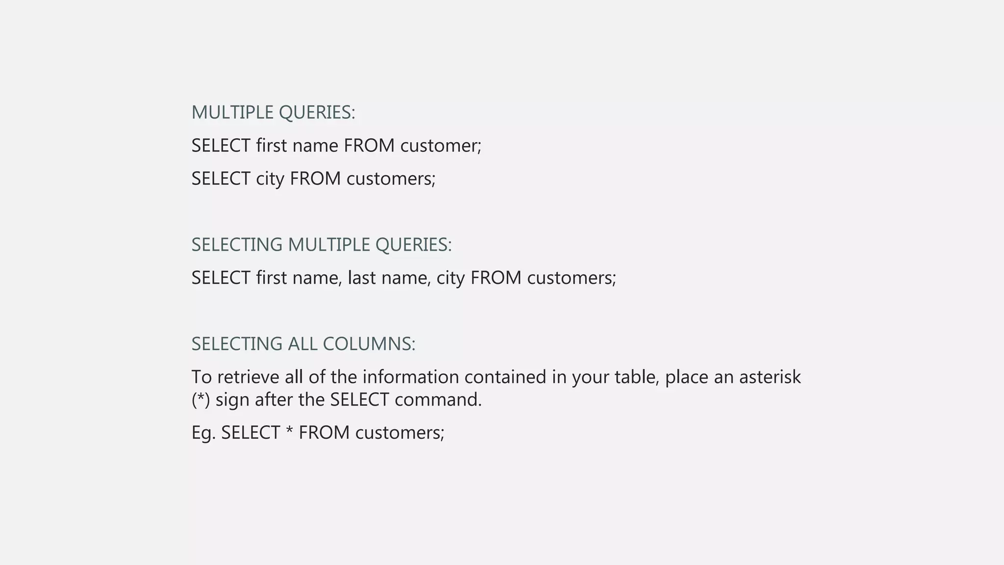 Sql Structured Query Language Pptx Databases Computer Software