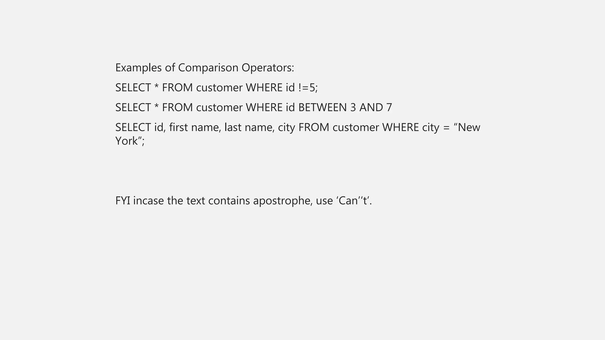 Sql Structured Query Language Ppt 2058