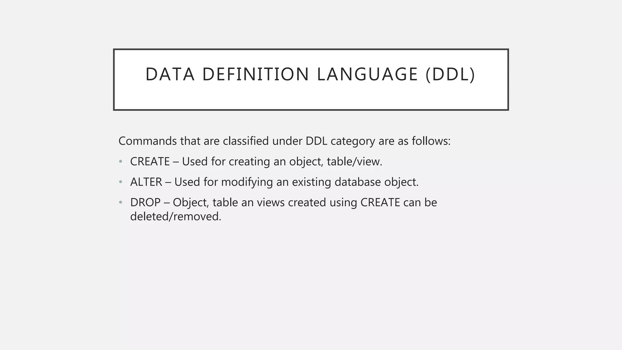 SQL: Structured Query Language | PPTX