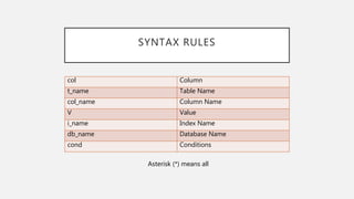 SQL: Structured Query Language | PPTX