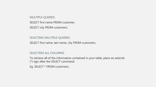 SQL: Structured Query Language | PPTX