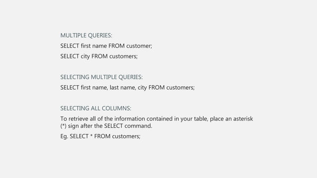 Sql Structured Query Language Pptx Databases Computer Software 0034
