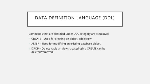 SQL: Structured Query Language | PPTX | Databases | Computer Software ...