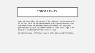 SQL: Structured Query Language | PPTX
