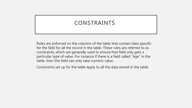 Sql Structured Query Language Pptx Databases Computer Software And Applications