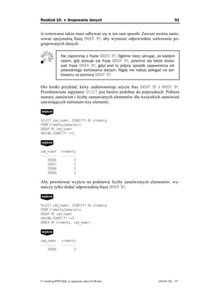 SQL w mgnieniu oka | PDF
