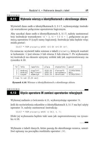 SQL. Ćwiczenia praktyczne | PDF
