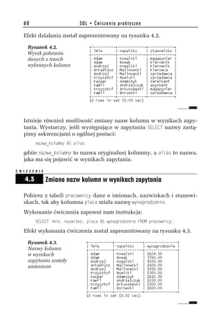 SQL. Ćwiczenia praktyczne | PDF