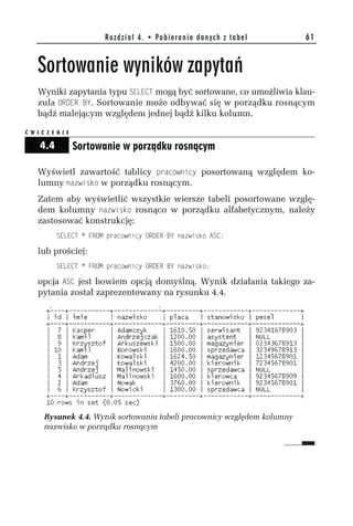 SQL. Ćwiczenia praktyczne | PDF