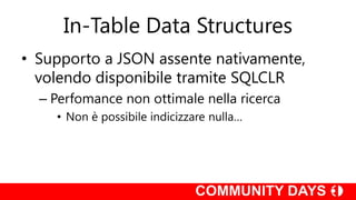 Dynamic Schema e Schemaless Tables | PPT