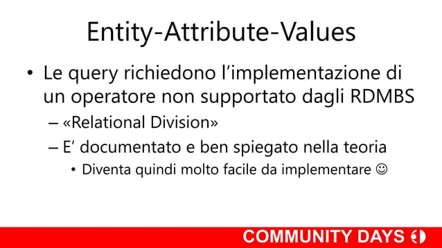 Dynamic Schema e Schemaless Tables | PPT