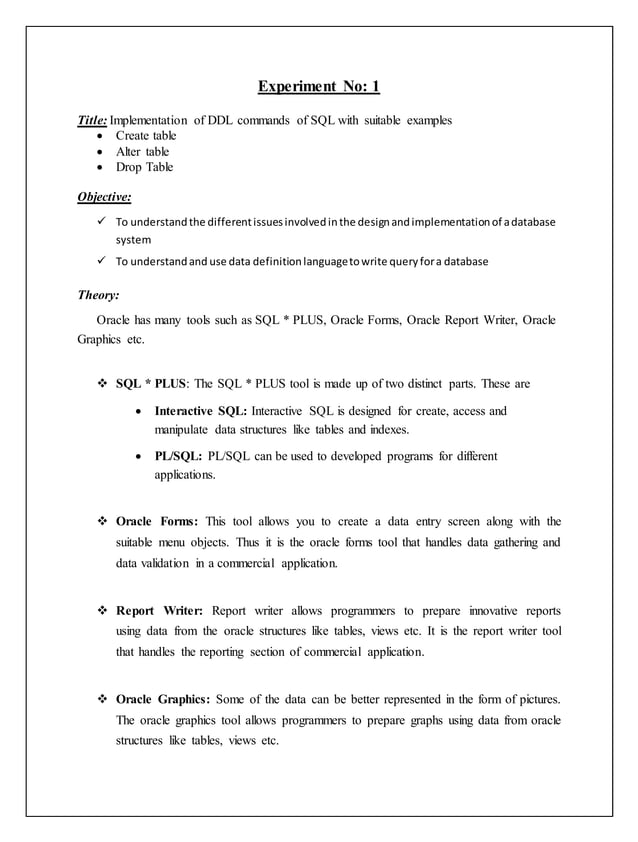 Database Management Lab -SQL Queries | PDF