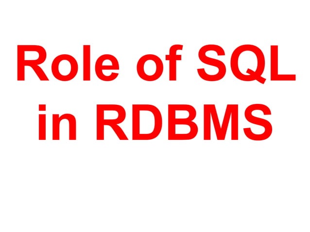 SQL2.pptx | Databases | Computer Software and Applications