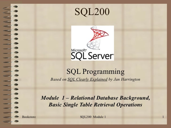 SQL202.1 Accelerated Introduction to SQL Using SQL Server Module 1