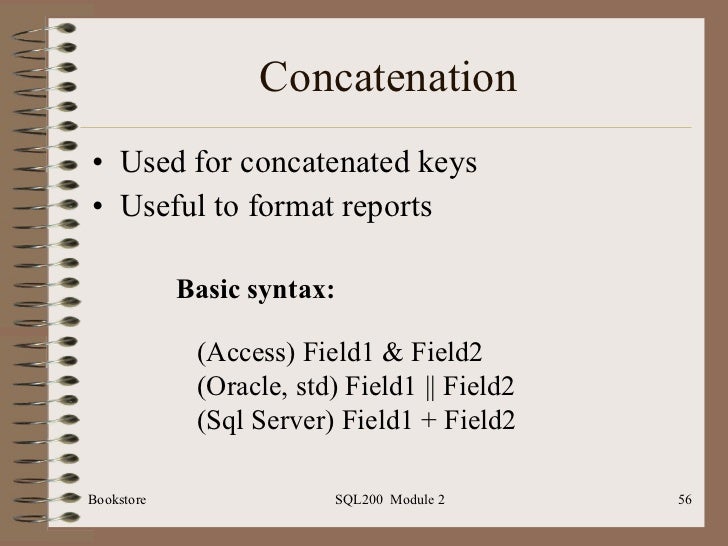 Concatenated Key