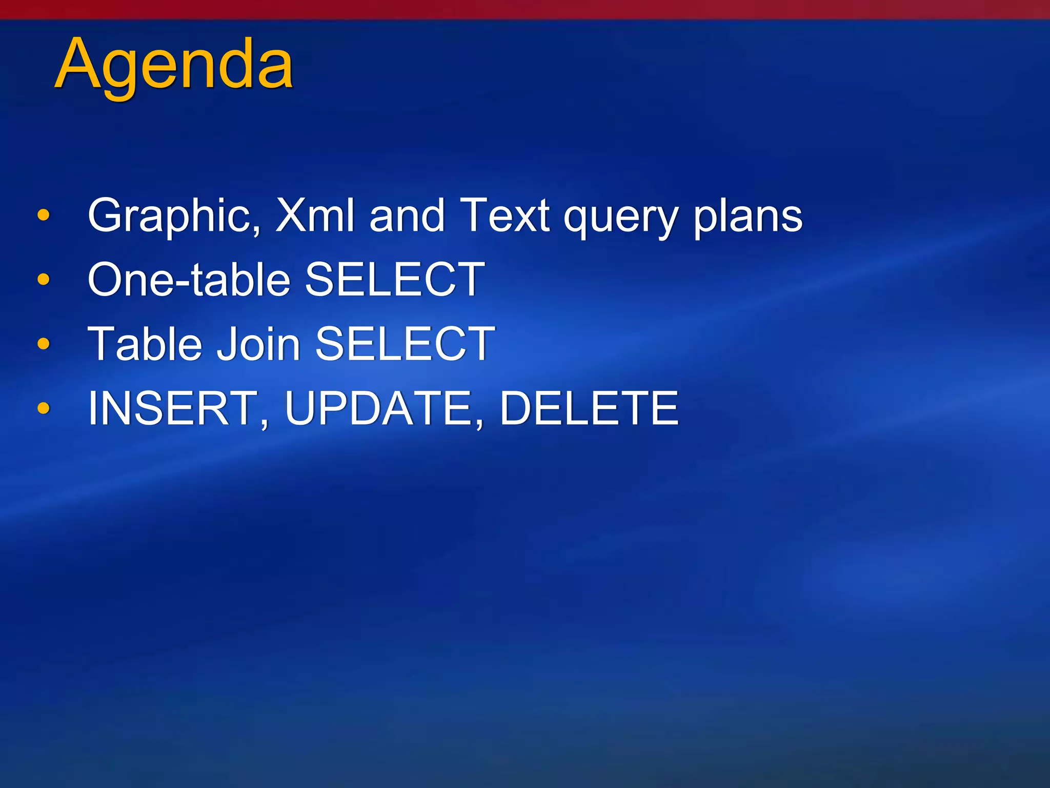 Sql Server execution plans | PPTX | Databases | Computer Software and Applications