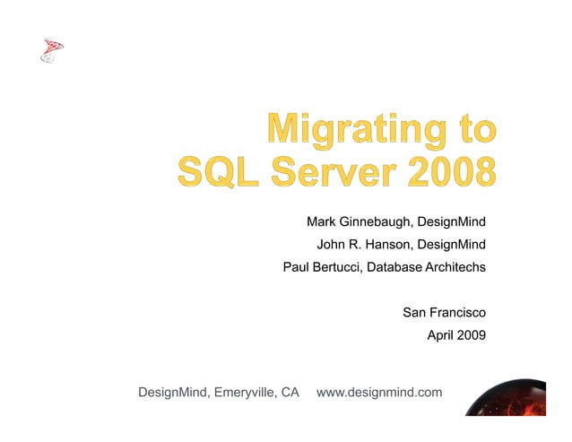 SQL Server 2008 Migration | PPT