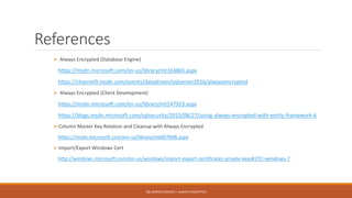 SQL Server 2016 RC3 Always Encryption | PPT