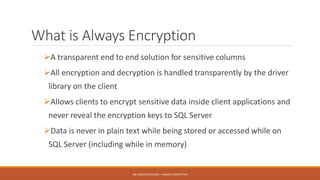 SQL Server 2016 RC3 Always Encryption | PPT