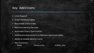 What's new in SQL Server 2017 | PPTX