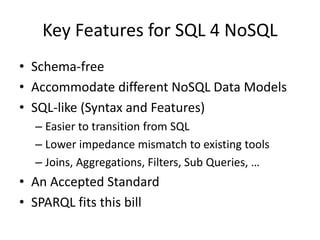 Is there a SQL for NoSQL? | PPT