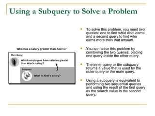 SQL subquery | PPT