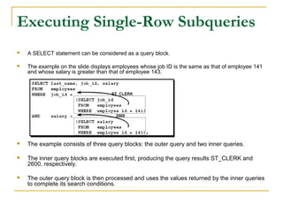 SQL subquery | PPT