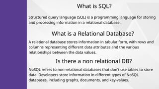 SQL things ace series of the thing useful | PPT