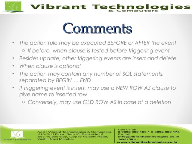 SQL- Introduction to advanced sql concepts | PPT
