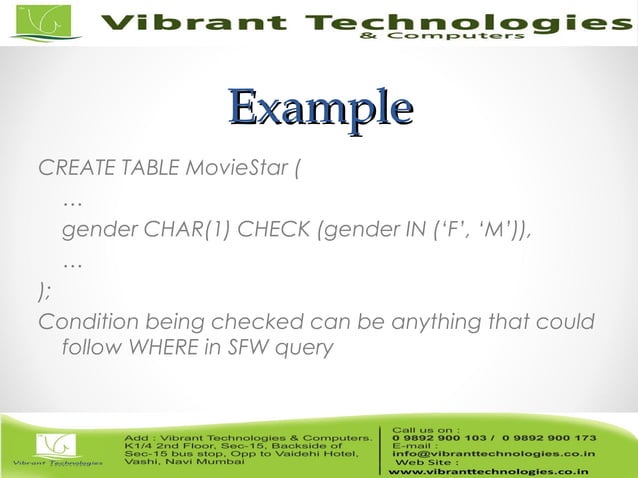 SQL- Introduction to advanced sql concepts | PPT