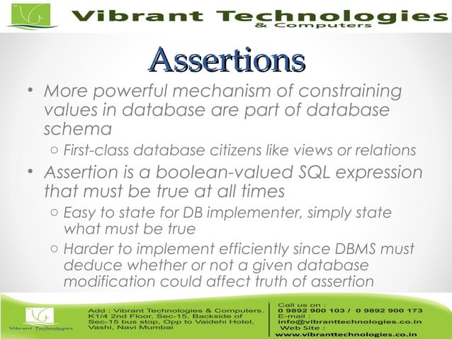 SQL- Introduction to advanced sql concepts | PPT