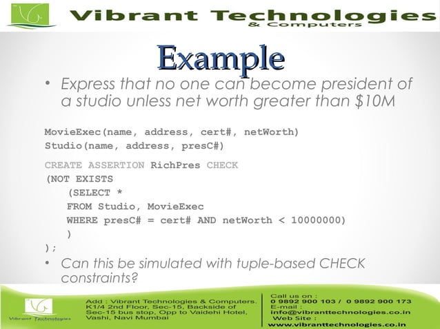 SQL- Introduction to advanced sql concepts | PPT