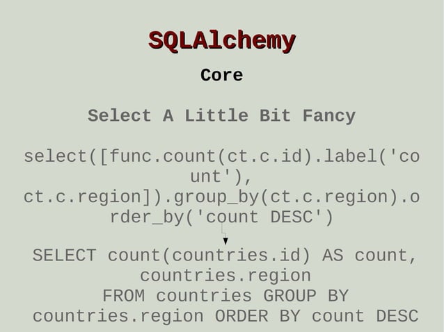 An introduction to SQLAlchemy | PPT