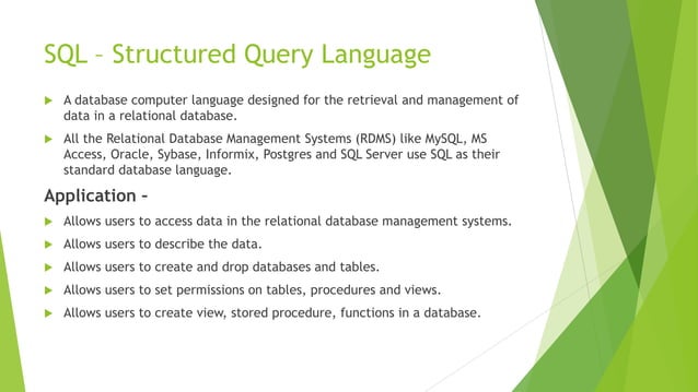Sql And Its Functions Ppt 