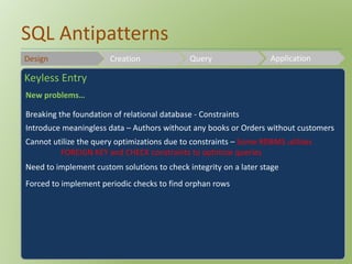 Introduction to SQL Antipatterns | PPT | Free Download