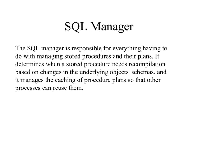 Sql architecture | PPT