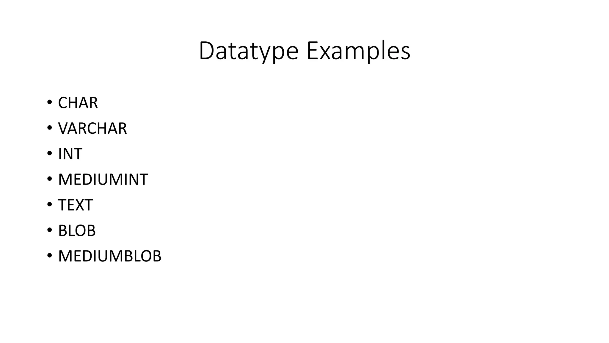 SQL Assessment Command Statements | PPT
