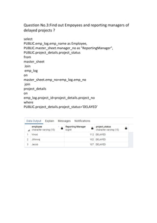 Sql Practise Problems | PDF