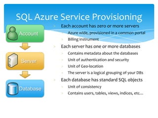 Sql Azure Pass | PPTX | Databases | Computer Software and Applications