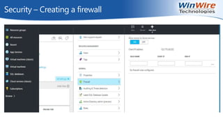 Building Cloud Apps using Azure SQL Database | PPT