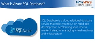Building Cloud Apps using Azure SQL Database | PPT
