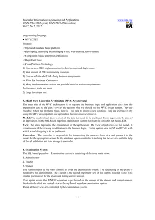 Sql based paperless examination system | PDF