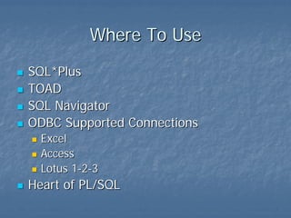 Sql General | PPT