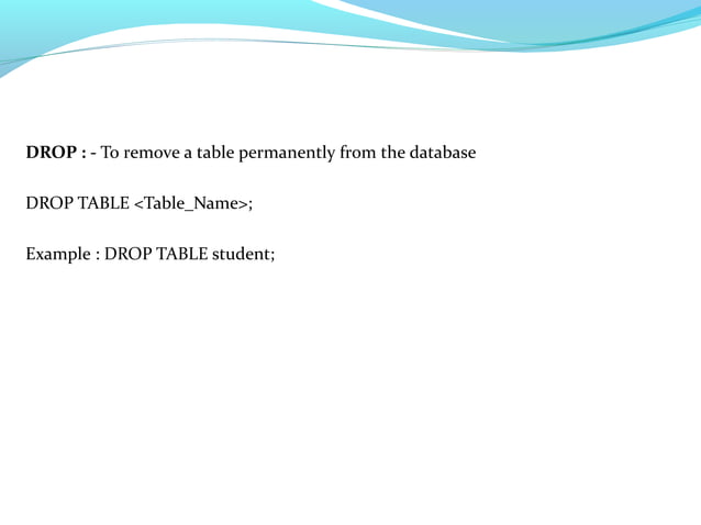Sql basics and DDL statements | PPT
